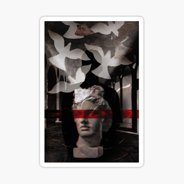 "Abstract Sculpture" Sticker for Sale by simranb21 | Redbubble