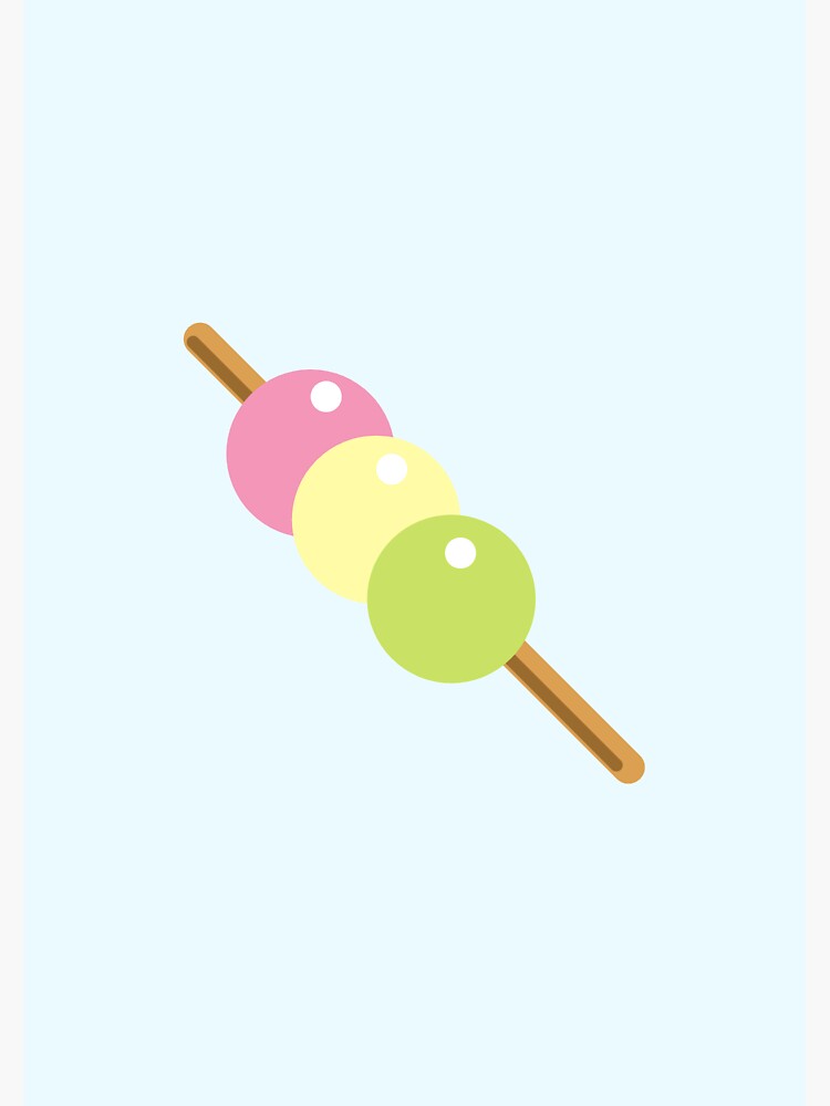 "Cute dango clipart/drawing/art " Sticker for Sale by Mias-Favourites ...