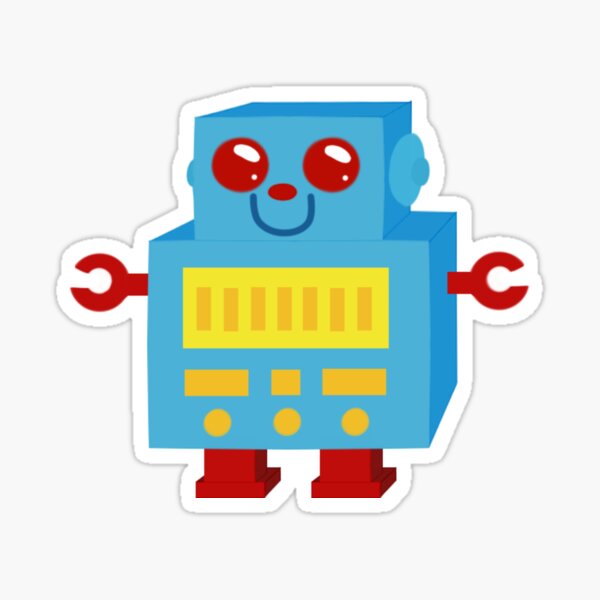 "Robot" Sticker by Chicledechoclo | Redbubble