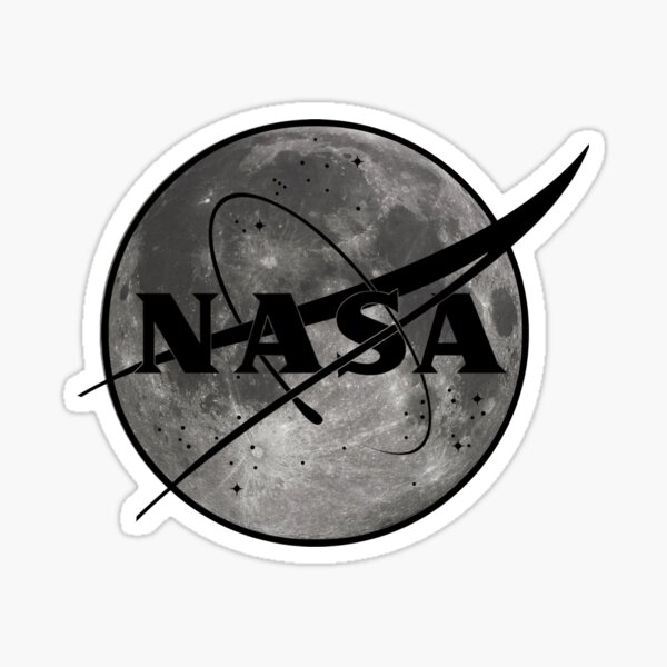 "NASA Moon meatball logo" Sticker for Sale by beccajean1 | Redbubble
