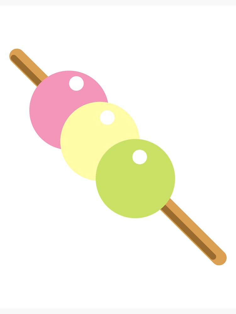 "Cute dango design/ clipart/ drawing" Sticker for Sale by Mias ...