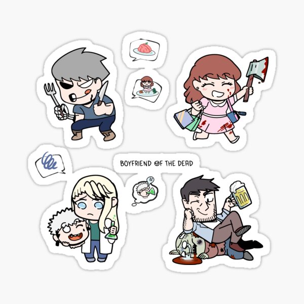 "Boyfriend of the Dead Sticker Pack 2" Sticker for Sale by Ushioo ...