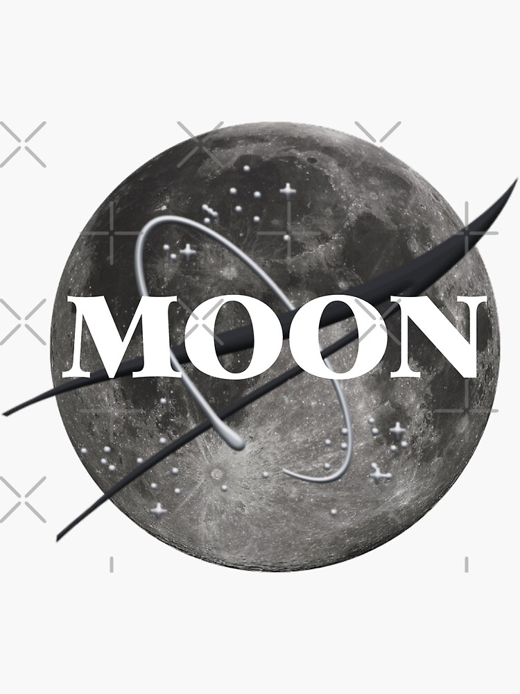 "Moon meatball logo" Sticker for Sale by beccajean1 | Redbubble