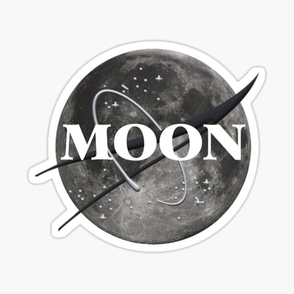 "Moon meatball logo" Sticker for Sale by beccajean1 | Redbubble