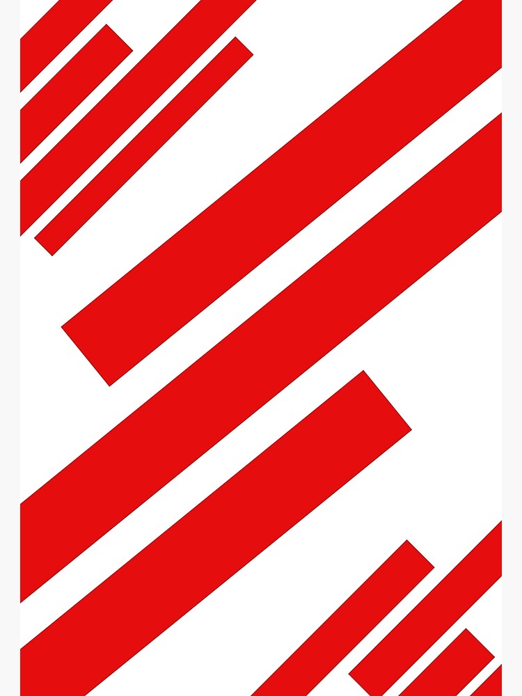 "red color rectangle shape art" Poster for Sale by OtkaDesign | Redbubble