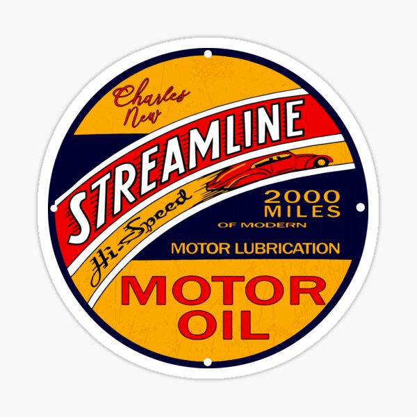 "Classic Motor Oil" Sticker for Sale by ronaldays | Redbubble