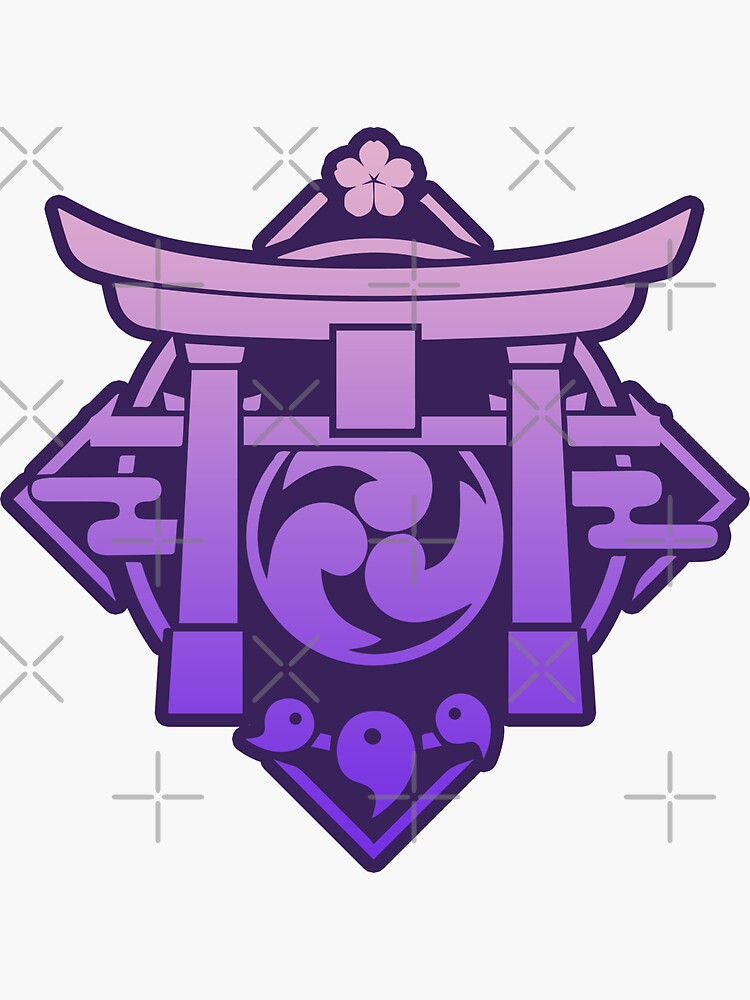 "Inazuma Region Emblem with Violet Lightning - Genshin Impact Fan Art ...