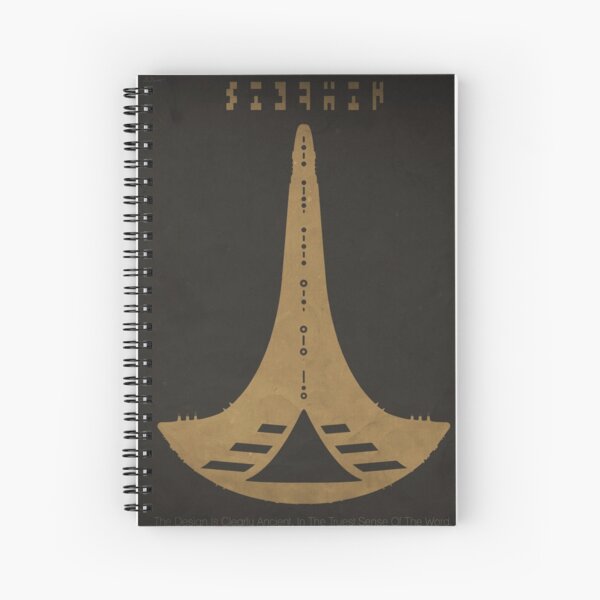 "Destiny - (Stargate Universe Negative-Space Print)" Spiral Notebook ...