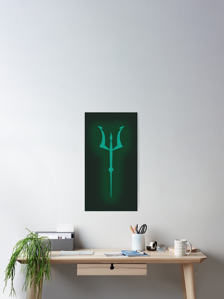 "Percy Jackson Claiming Trident" Poster for Sale by ClareCreations ...