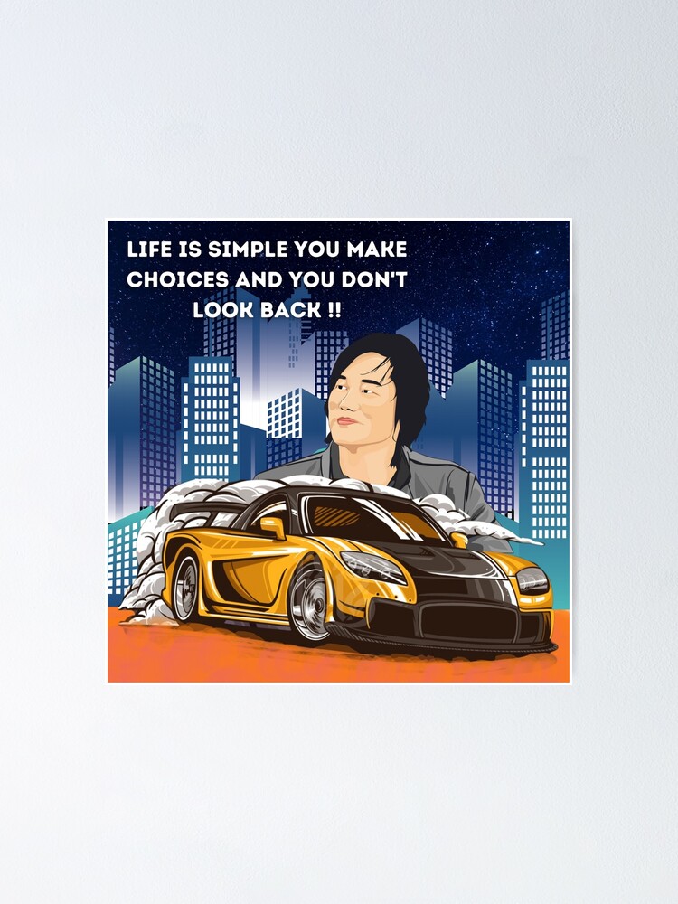 "Han's rx7 Fast and furious " Poster by MOTOSHIFT | Redbubble