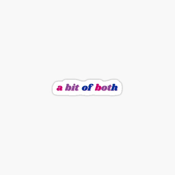 "A Bit Of Both" Sticker by quirky-artistry | Redbubble