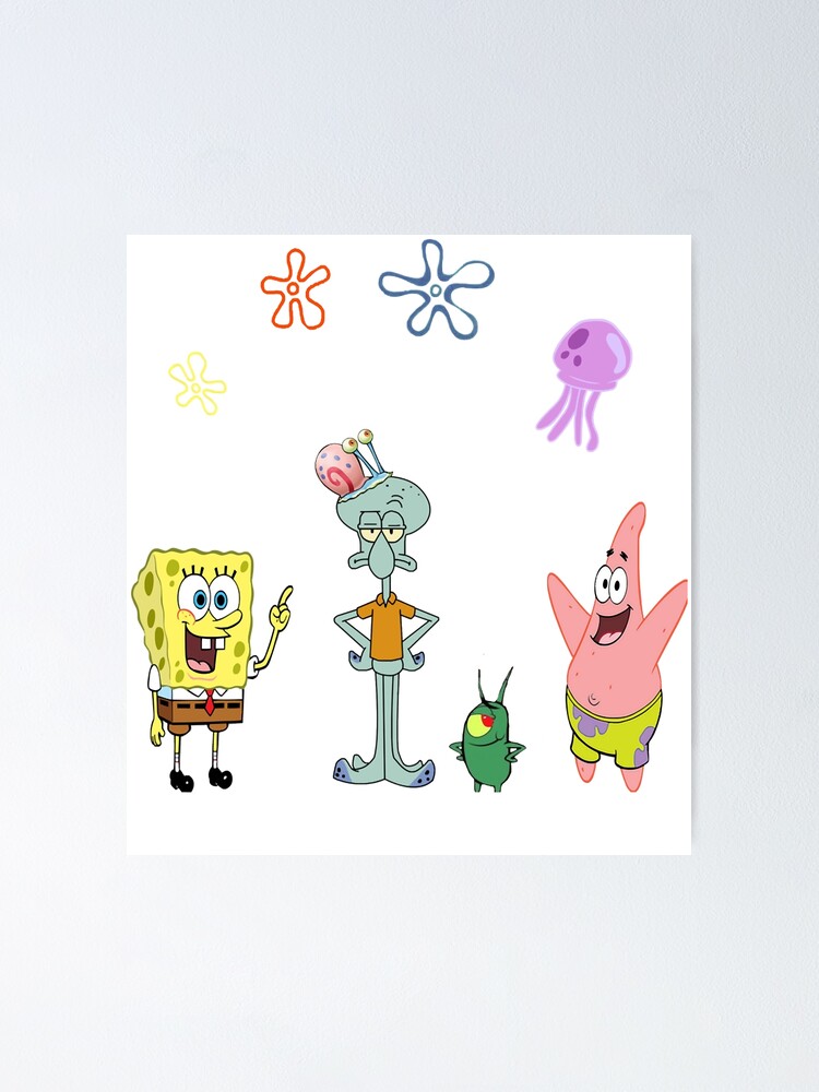 Póster «Familia con amor Bob Esponja océano niños Película» de ...