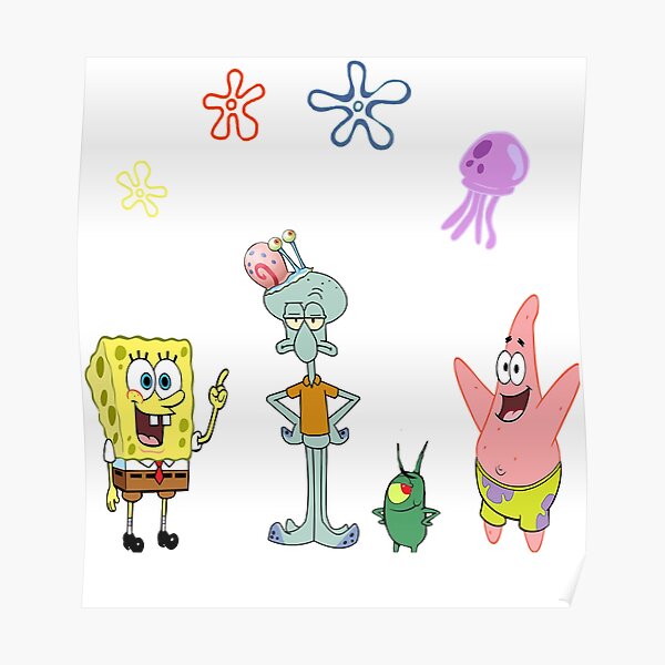 Póster «Familia con amor Bob Esponja océano niños Película» de ...