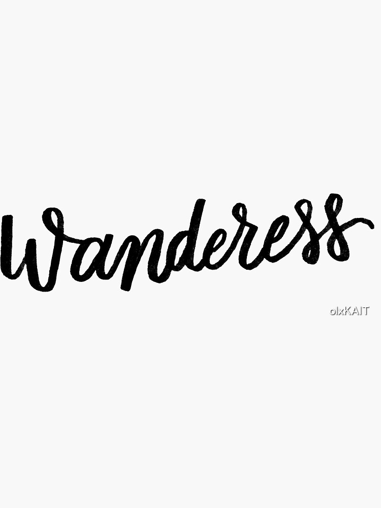 "Wanderess" Sticker by olxKAIT | Redbubble