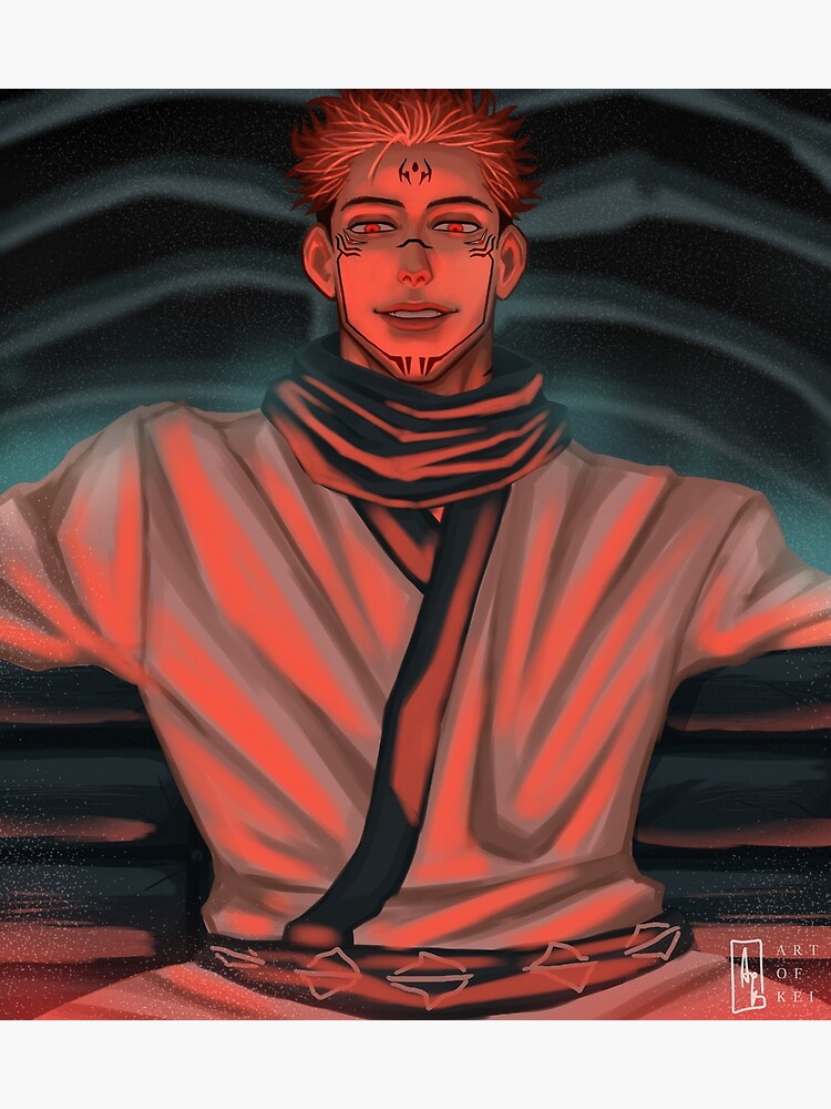 "Sukuna "RED LIGHT" " Poster for Sale by ArtOfKeiKun | Redbubble