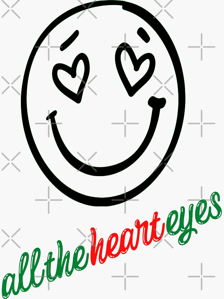 "all the heart eyes ♥" Sticker for Sale by bero4 | Redbubble