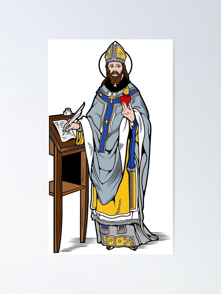 "ST. AUGUSTINE- OF HIPPO" Poster by CatholicSaints | Redbubble