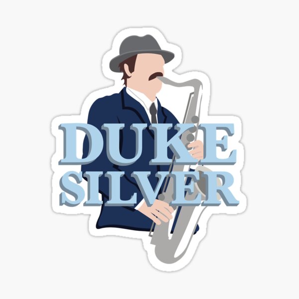 "Duke Silver" Sticker for Sale by ParksRecFunny | Redbubble
