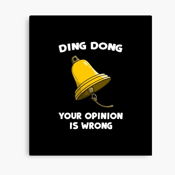 Ding Dong Meme Wall Art | Redbubble
