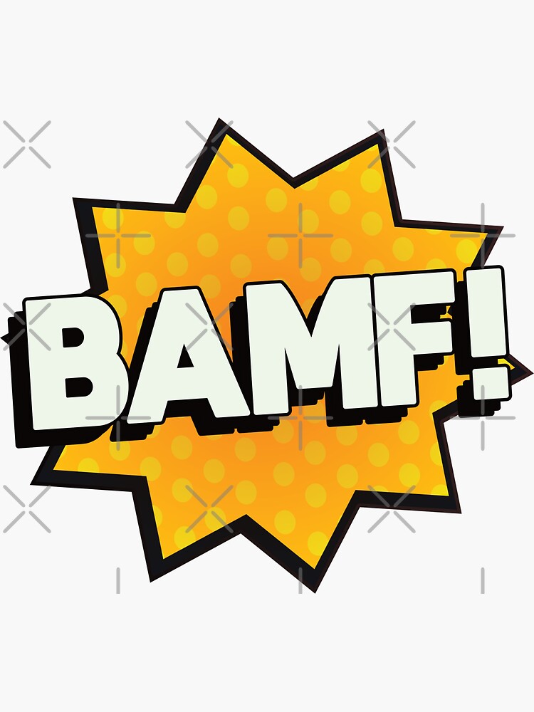 "BAMF and Badass Speech Bubble Popular Ao3 Tags" Sticker by mLoyal ...