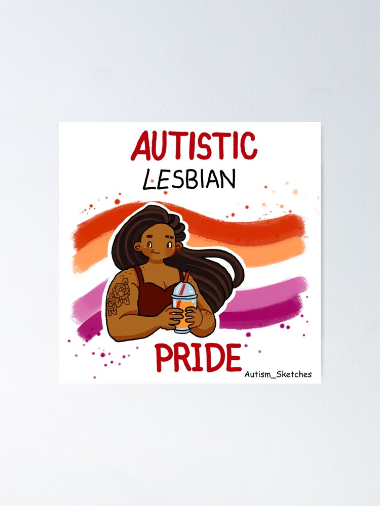 "Autistic Lesbian Pride " Poster by AnoukVitte | Redbubble