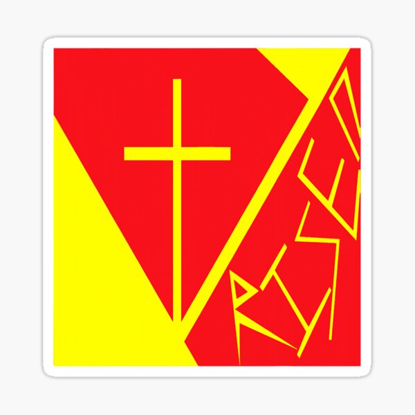 "Jesus Christ The Cross Resurrection" Sticker by YesterDayCheck | Redbubble