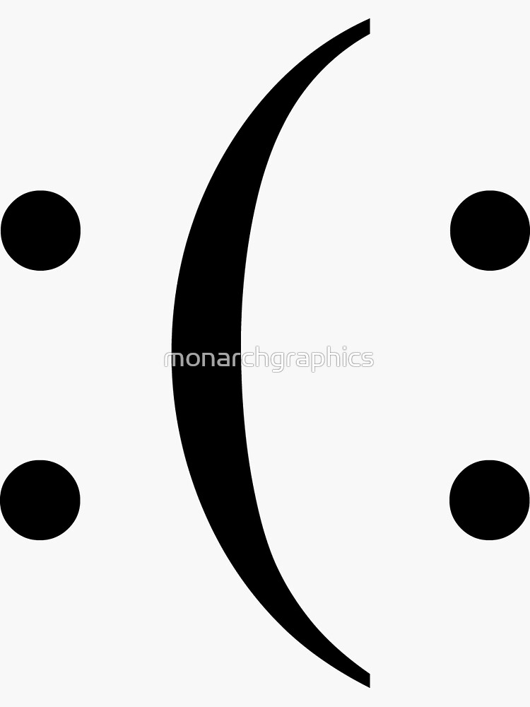 "Bi Polar Smile" Sticker for Sale by monarchgraphics | Redbubble