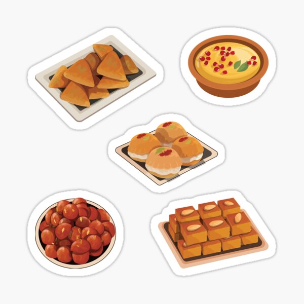 "Iftar Meal " Sticker for Sale by NiftyTrinket | Redbubble
