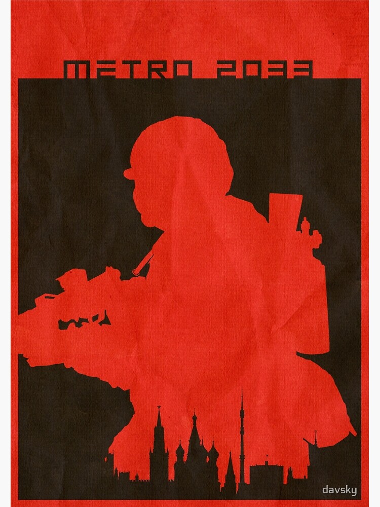 Póster «Diseño de cartel minimalista de Metro 2033» de davsky | Redbubble