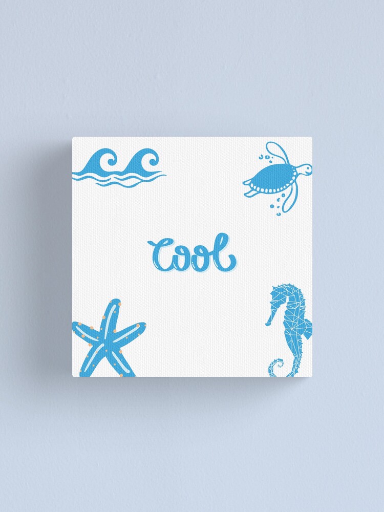 "BLUE OCEAN THEME STICKER PACK" Canvas Print for Sale by Mansi-Dubey ...