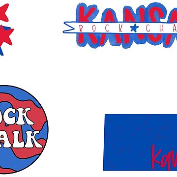 "KU sticker sheet pack " Sticker for Sale by Anna Pick | Redbubble