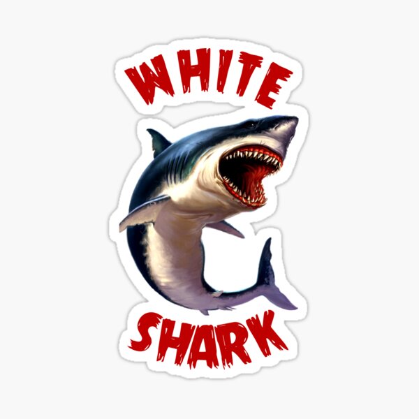"Vintage shark logo" Sticker for Sale by Youmytype | Redbubble