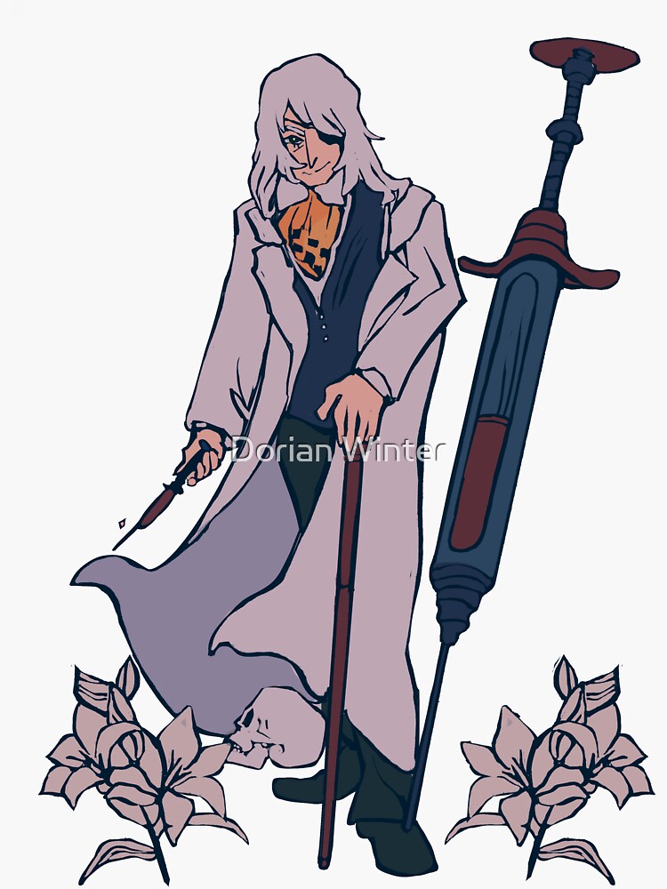 "dr kiriko (transparent)" Sticker by moththerapist | Redbubble