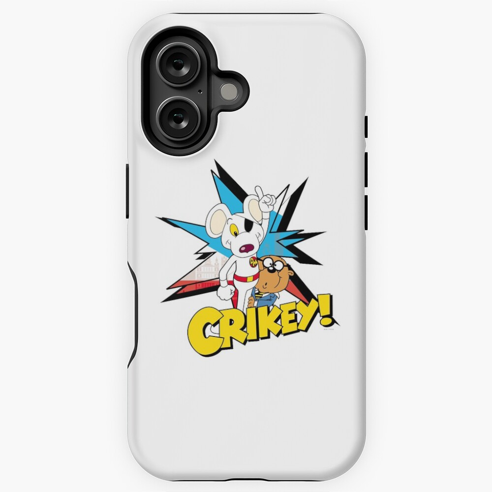 "DM Crikey!" Sticker for Sale by DangerMouseShop | Redbubble