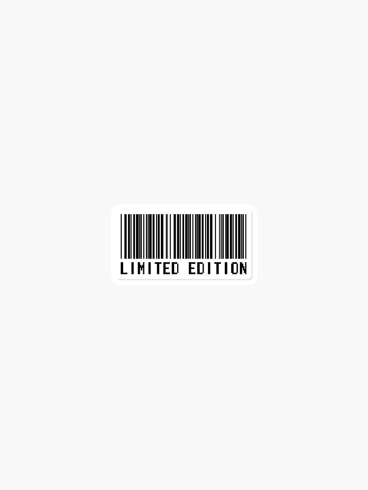 "Limited Edition Sticker" Sticker by v1karma | Redbubble