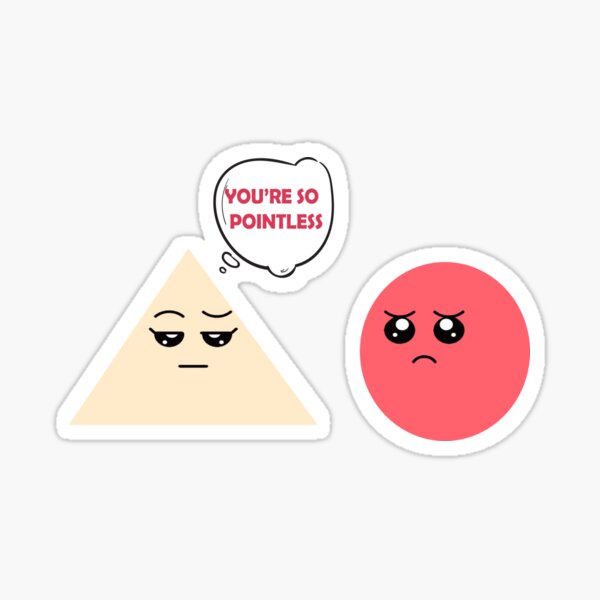"You're So Pointless" Sticker for Sale by ghazalish | Redbubble