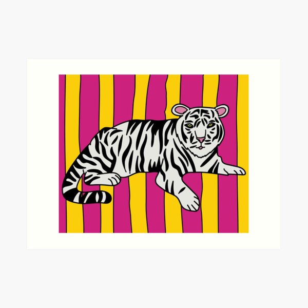 "Patty Tiger Wild Animals" Art Print for Sale by flofin | Redbubble