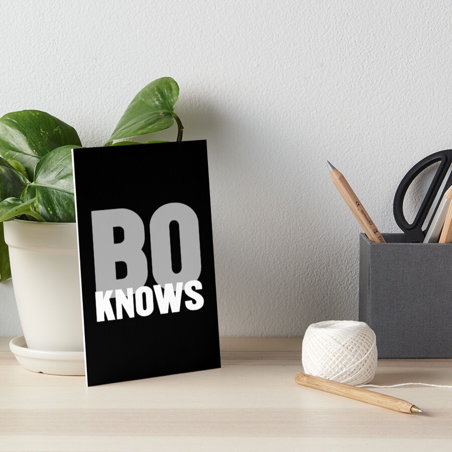 "Bo Knows" Art Board Print by Tema01 | Redbubble
