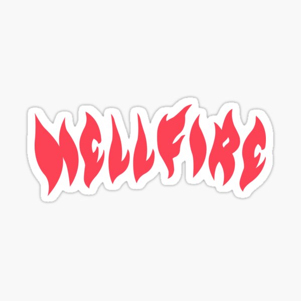 "Hellfire" Sticker for Sale by Cagor | Redbubble