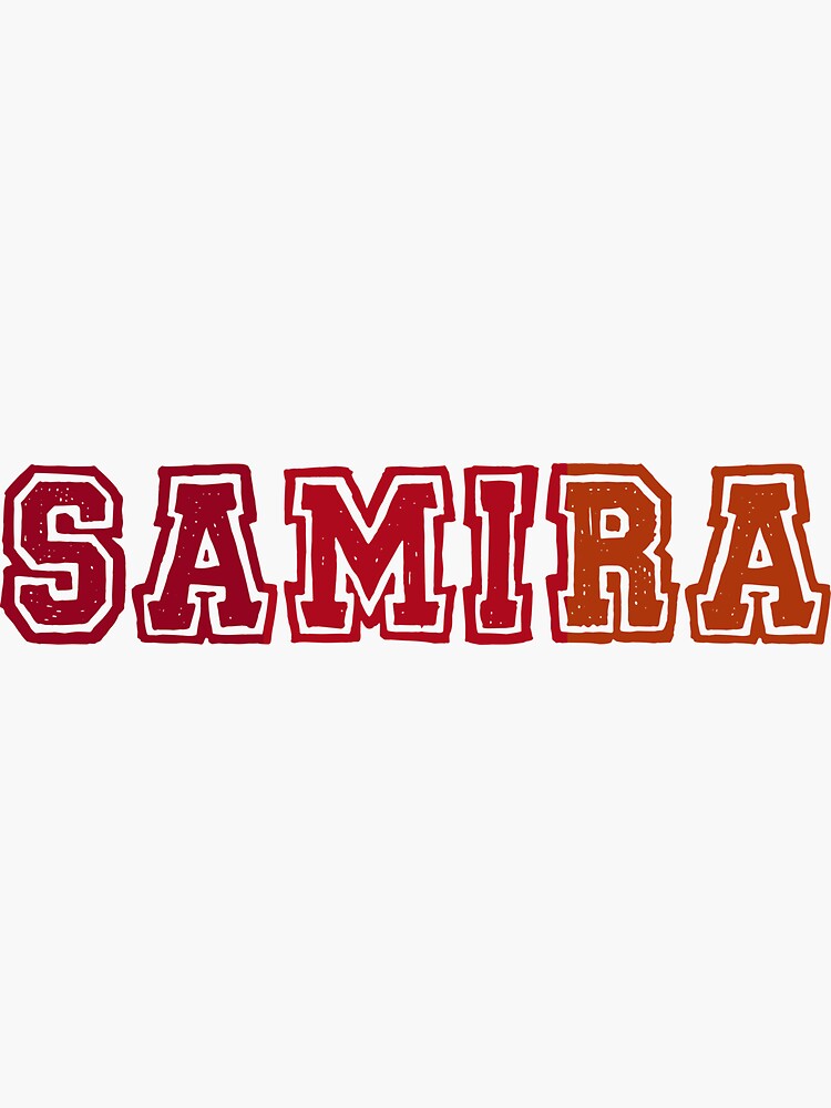 "SAMIRA" Sticker for Sale by ruviogevio | Redbubble
