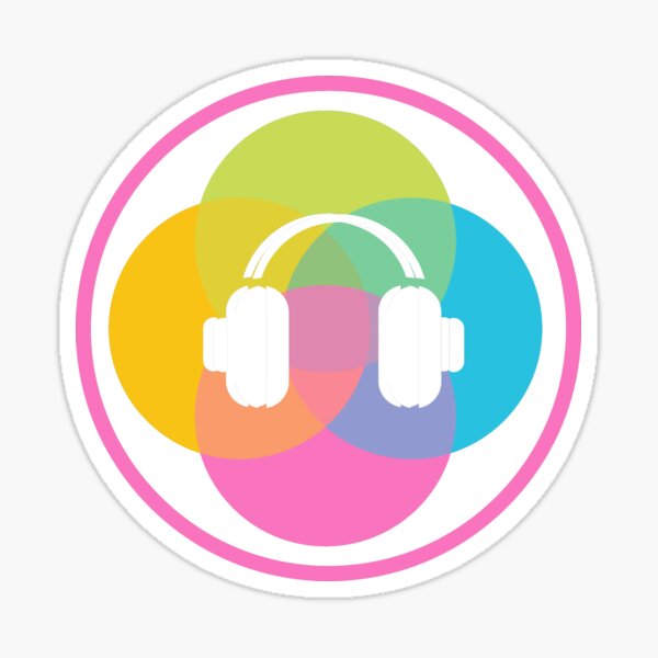 "feel the music logo" Sticker by FailedDesign | Redbubble