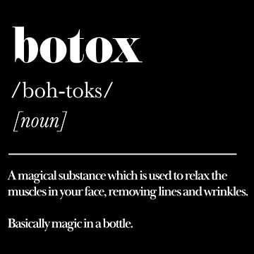 "Funny Botox Definition" Sticker for Sale by designclaw | Redbubble