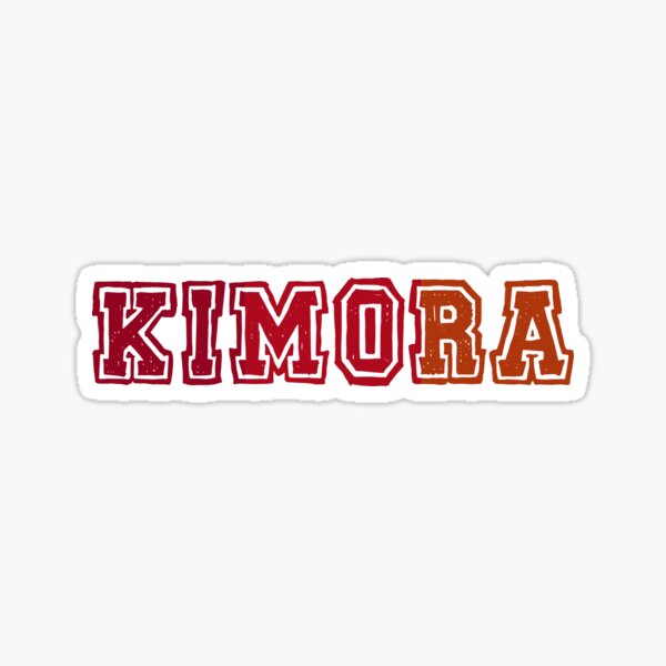 "KIMORA" Sticker for Sale by ruviogevio | Redbubble