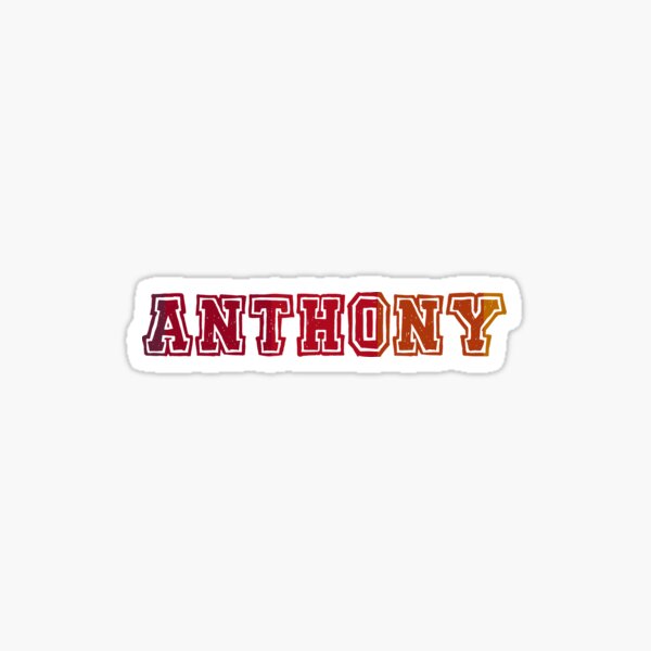 "ANTHONY" Sticker by ruviogevio | Redbubble