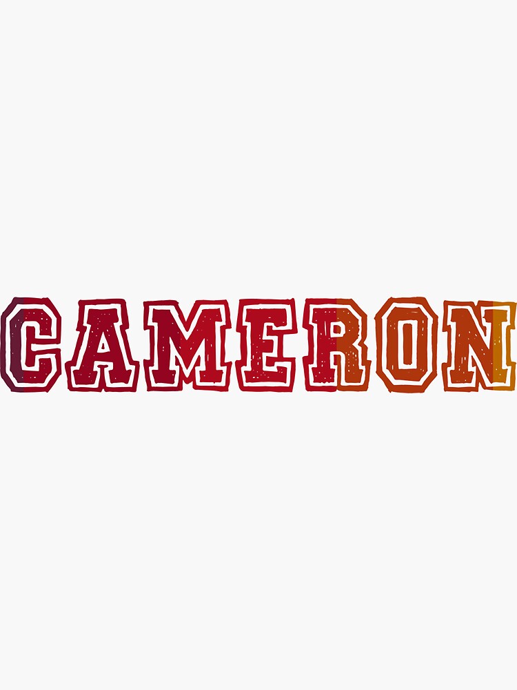 "CAMERON" Sticker by ruviogevio | Redbubble