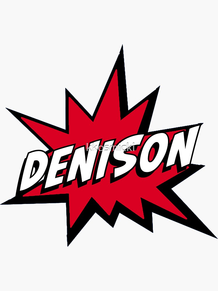 "Denison University" Sticker for Sale by Kate Kosmicki | Redbubble