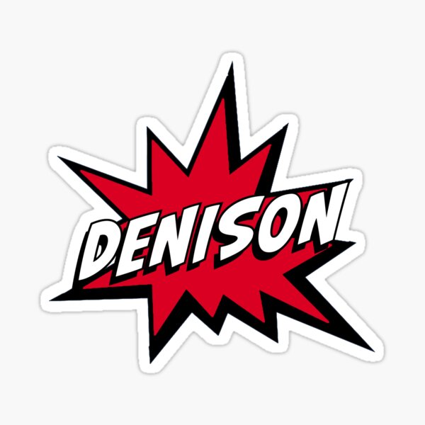 "Denison University" Sticker for Sale by Kate Kosmicki | Redbubble