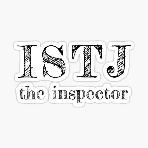 "ISTJ - the inspector" Sticker for Sale by maqui100 | Redbubble