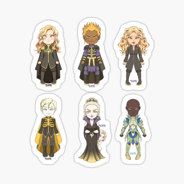"Red Rising First Trilogy Villain Chibis " Sticker for Sale by Mar B ...