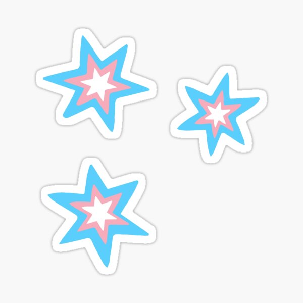 "Transgender Magic Stars" Sticker for Sale by jackie-rhiannon | Redbubble